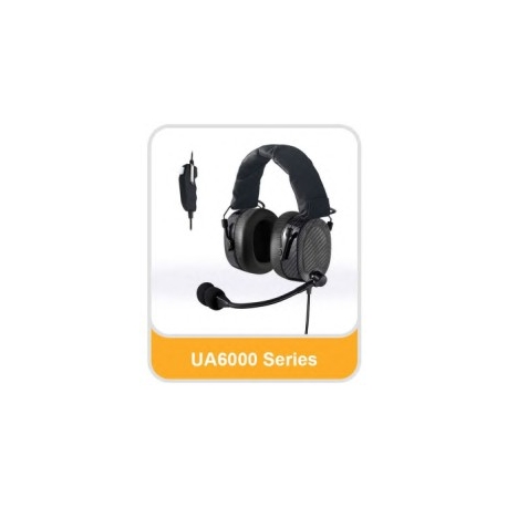 UA6000G WIRED GROUND SUPPORT HEADSET, CARBON FIBER - DCA Global Aviation